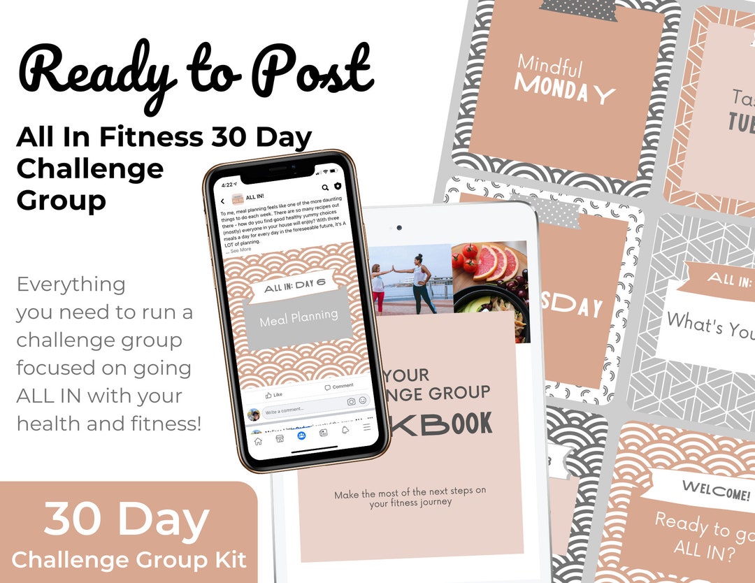 Done for You 4 Week Challenge Group Guide for Fitness Coach, Challenge ...