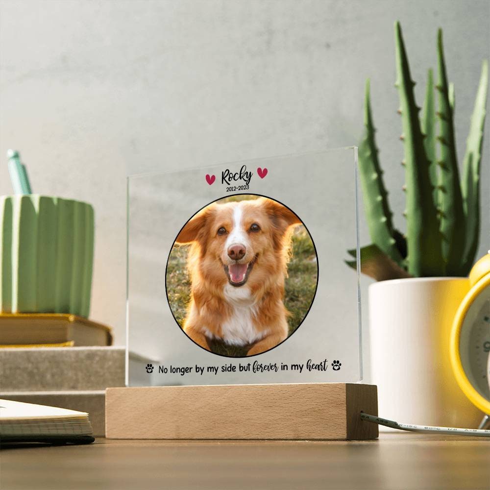 Custom Dog Memorial Photo Frame Pet Keepsake for Gift Acrylic - Etsy