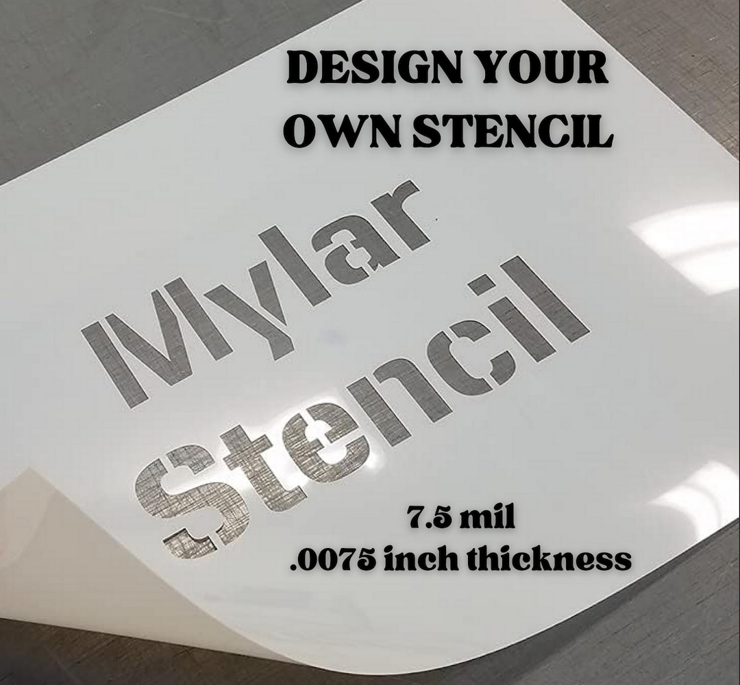 Custom Stencil Reusable | 7.5 Mil | Painting Stencil | Spray Paint ...