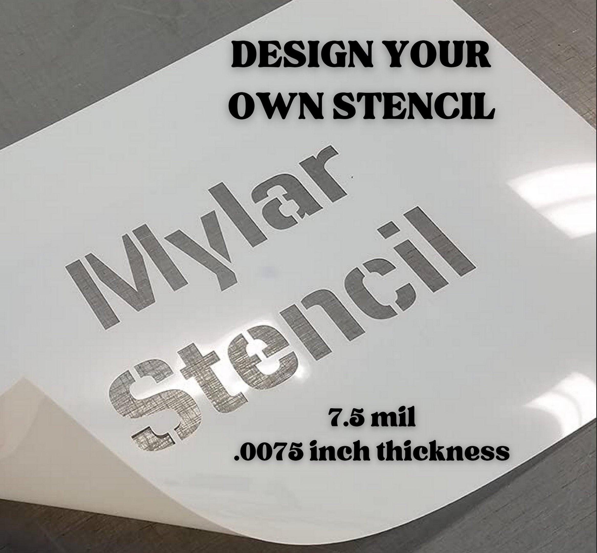 Custom Stencil Reusable | 7.5 Mil | Painting Stencil | Spray Paint ...
