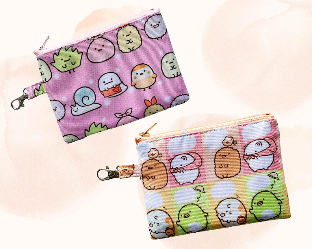 Sumikko Friends Coin Purse | Pastel Bag, Kawaii Animals, Zipper Pouch ...