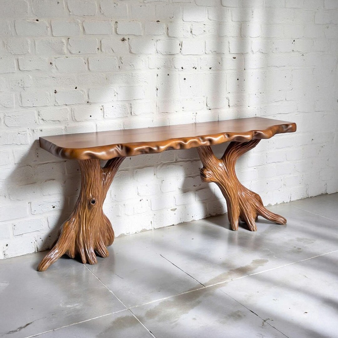 Antique Console Table Wood Carving Teak Root Console Table Mid Century Entry Table - Etsy UK