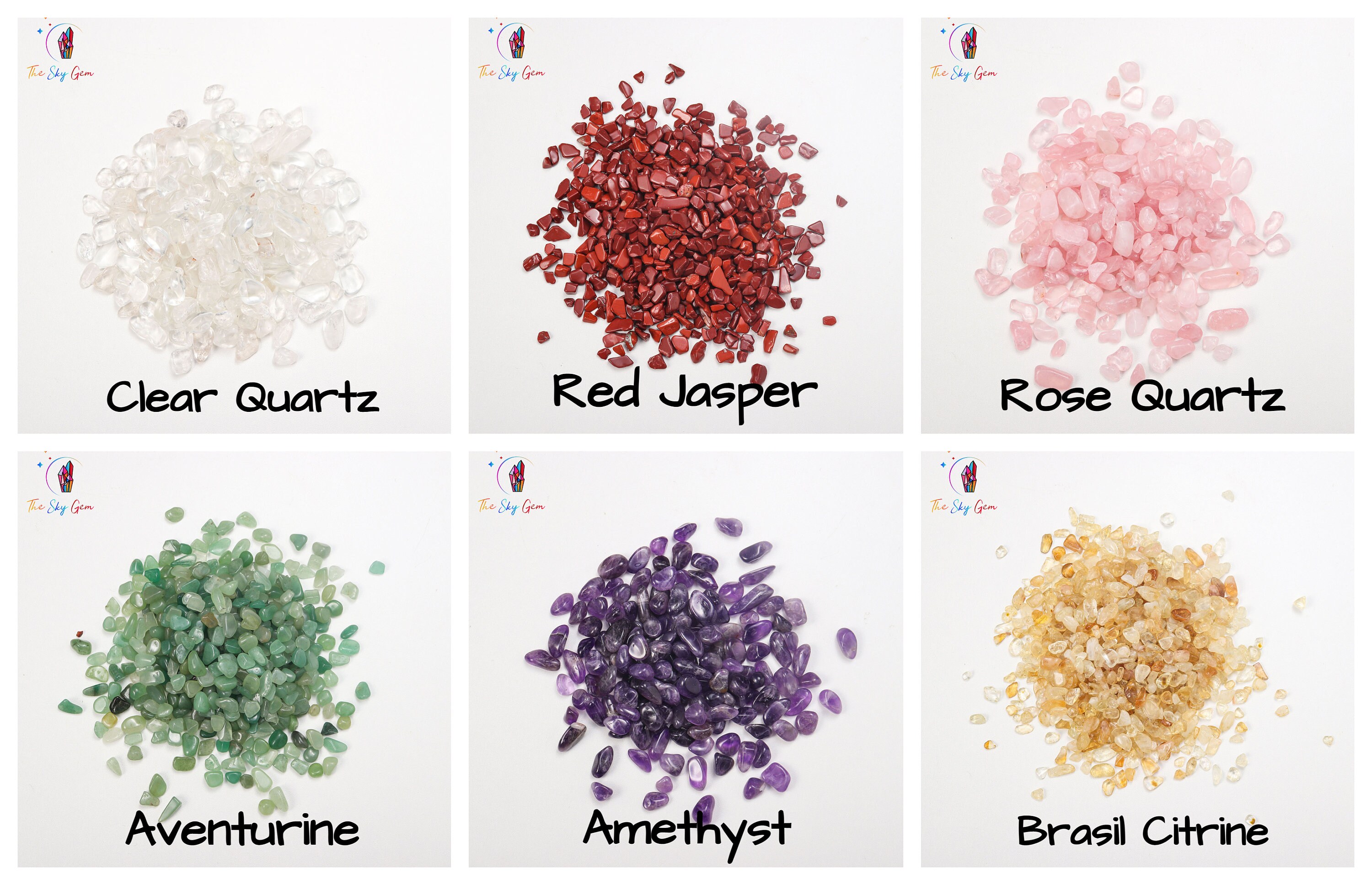 1oz 30g Crystal Chip Bags Gemstone Chip Bags American - Etsy