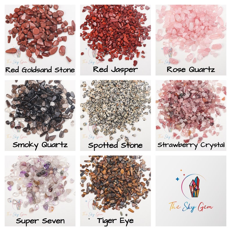 Crystal Chips Bags Over 50 Different Kind of Gemstone Chips - Etsy