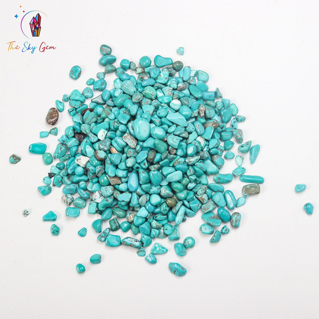 Undrilled Turquoise Chips Bulk Tiny Crystals for Resin Inlay, Spell ...