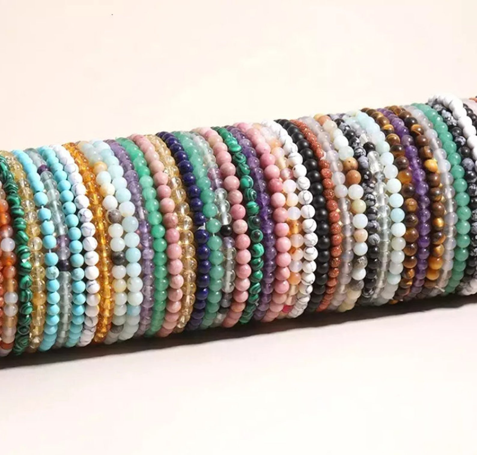 Natural Gemstone Beads Bracelets Stretchy Bracelet 8mm - Etsy