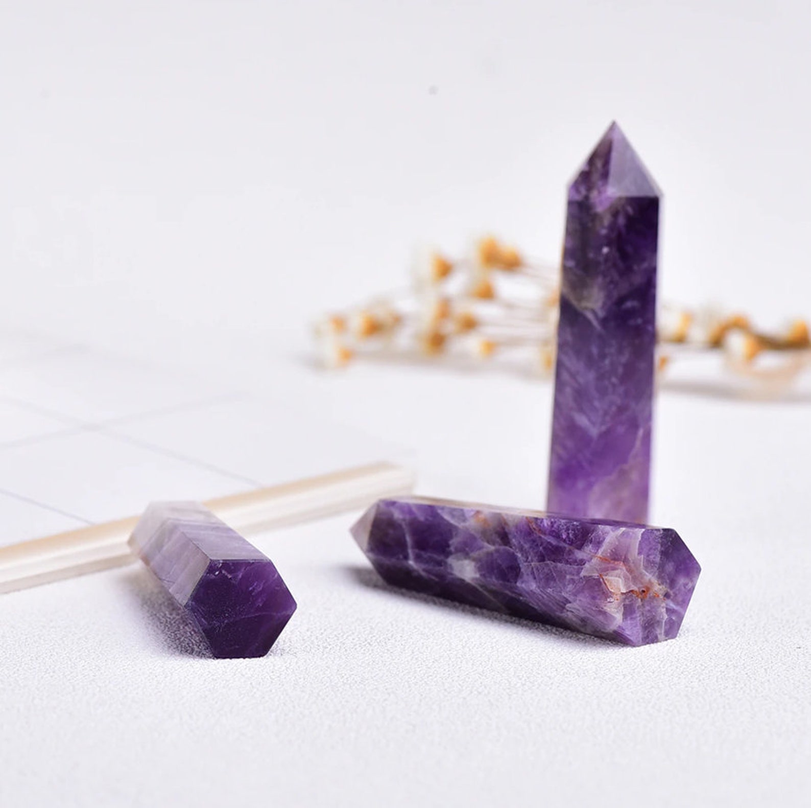 Dream Amethyst Crystal Point Amethyst Crystal Tower - Etsy