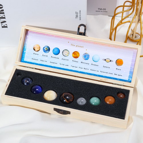 Eight Planets of the Solar System Crystal Agate / Jade / - Etsy
