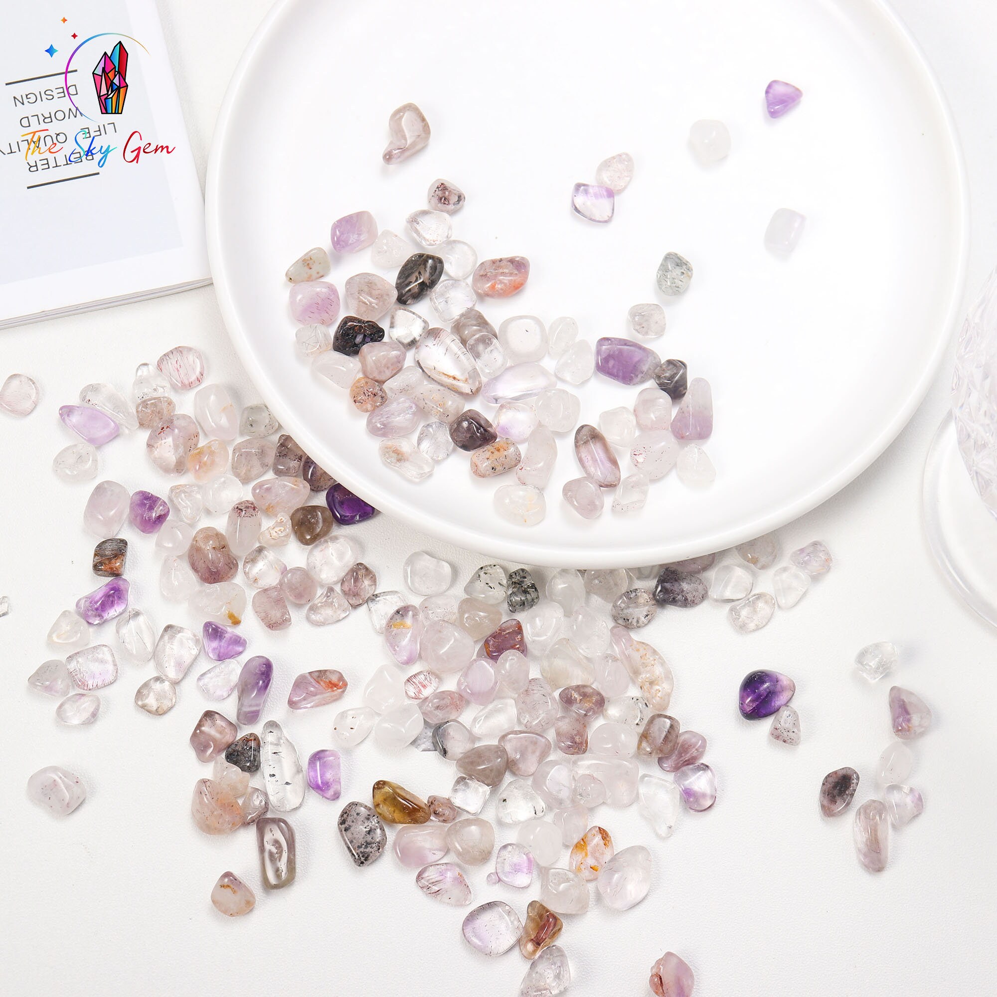 Super Seven Crystal Chips Bulk Super Seven Gemstone Chips | Etsy