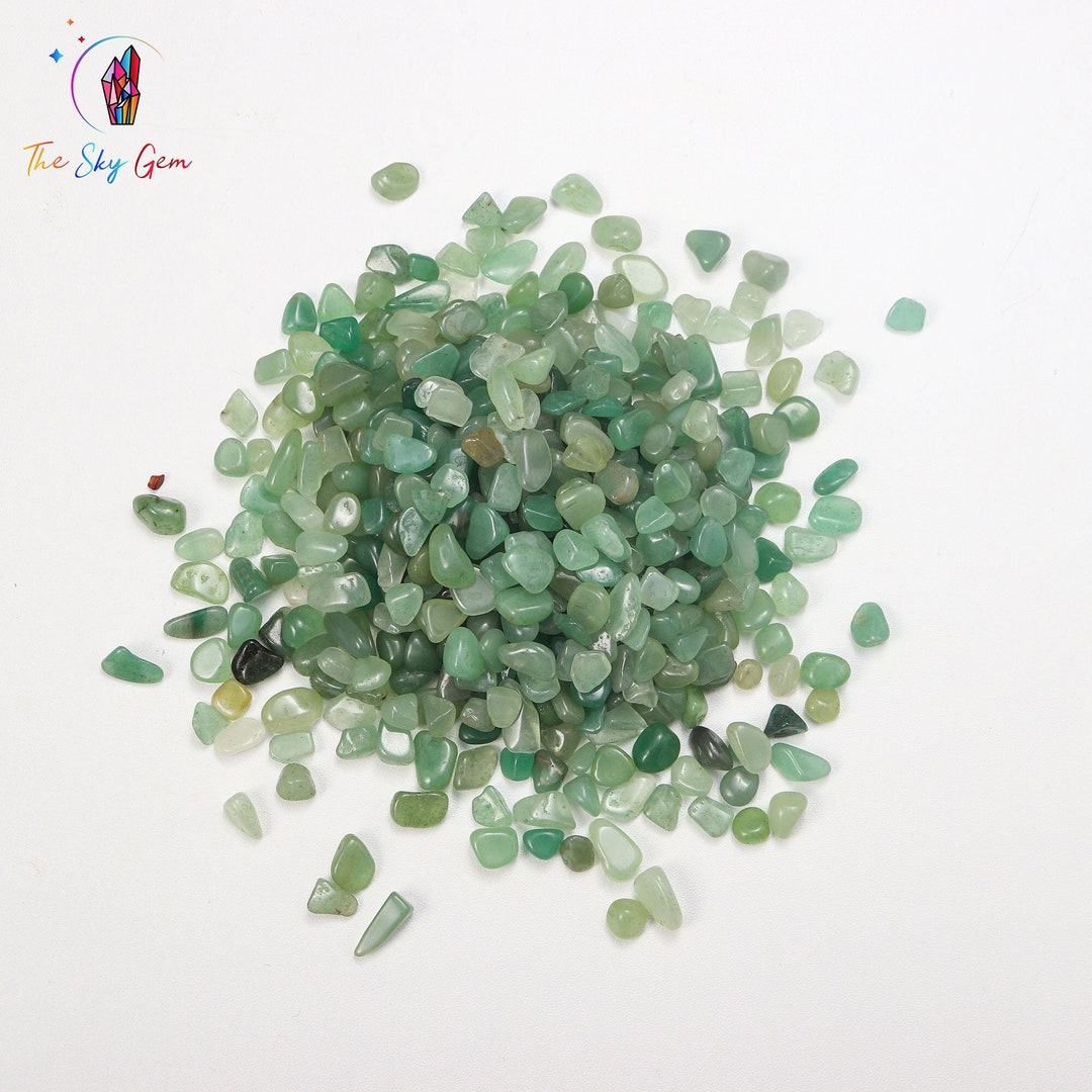 Natural Aventurine Crystal Chips Bags - Undrilled Green Aventurine ...