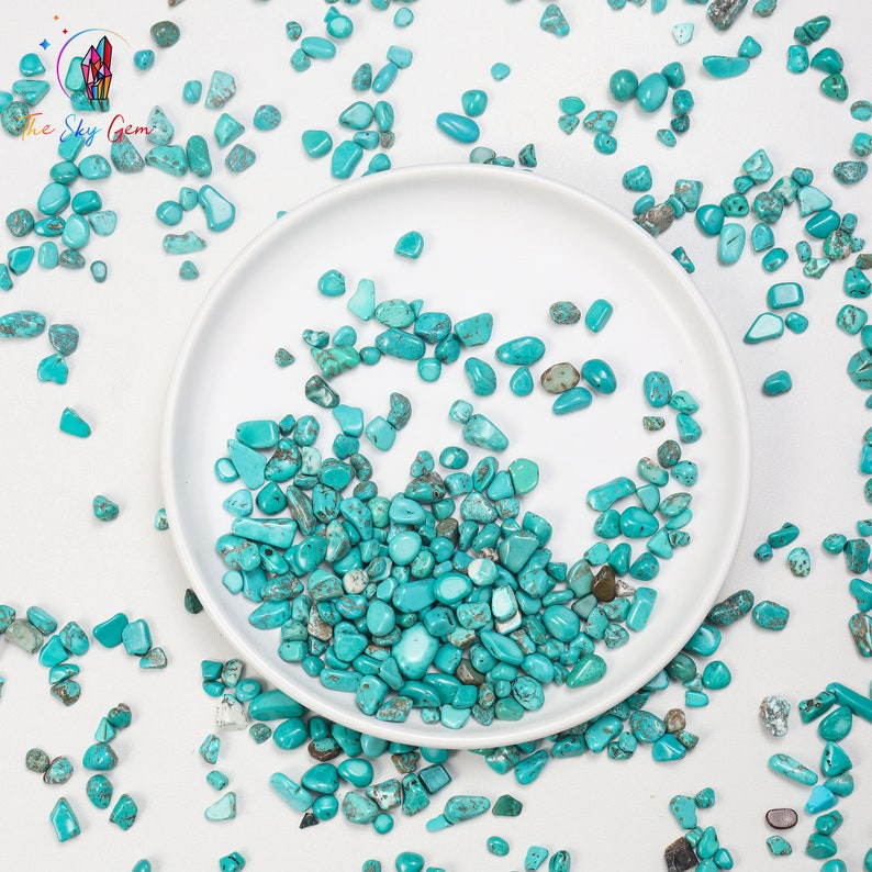 Undrilled Turquoise Chips Bulk Tiny Crystals for Resin Inlay, Spell ...