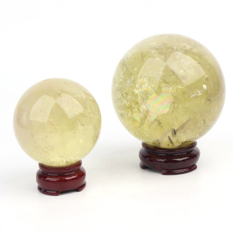 Natural Citrine Sphere Citrine Ball Undrilled Citrine - Etsy