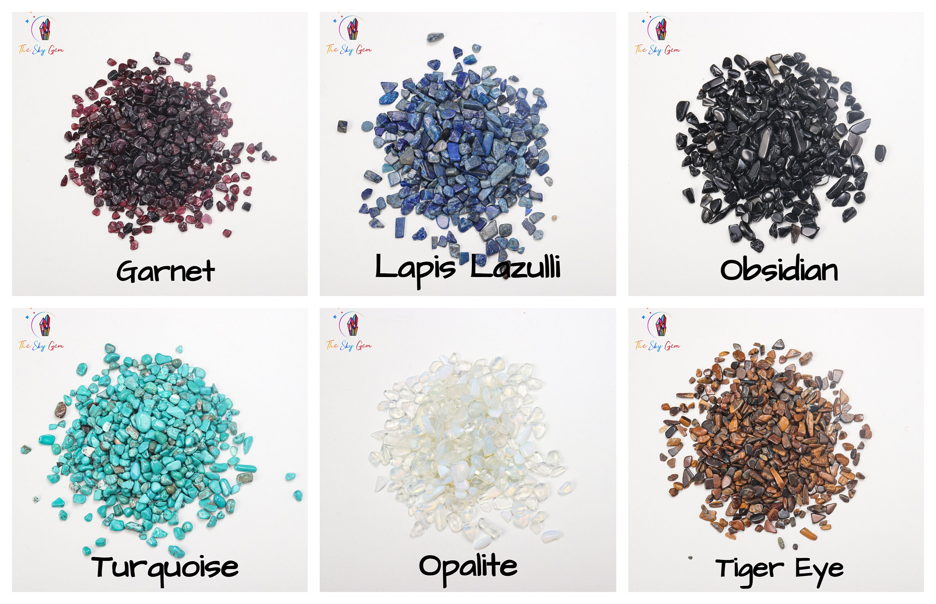 1oz 30g Crystal Chip Bags Gemstone Chip Bags American - Etsy