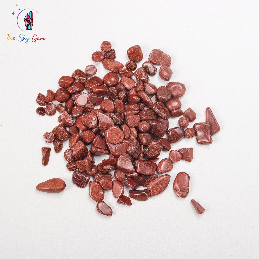 Red Sandstone Chips Undrilled Tiny Crystals for Candle Making, Bulk ...