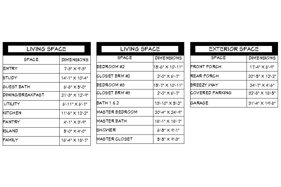 CD 226-house Floor Plan-2,699 Sqft-3 Bedroom, 2.5 Bath, 1 Story ...