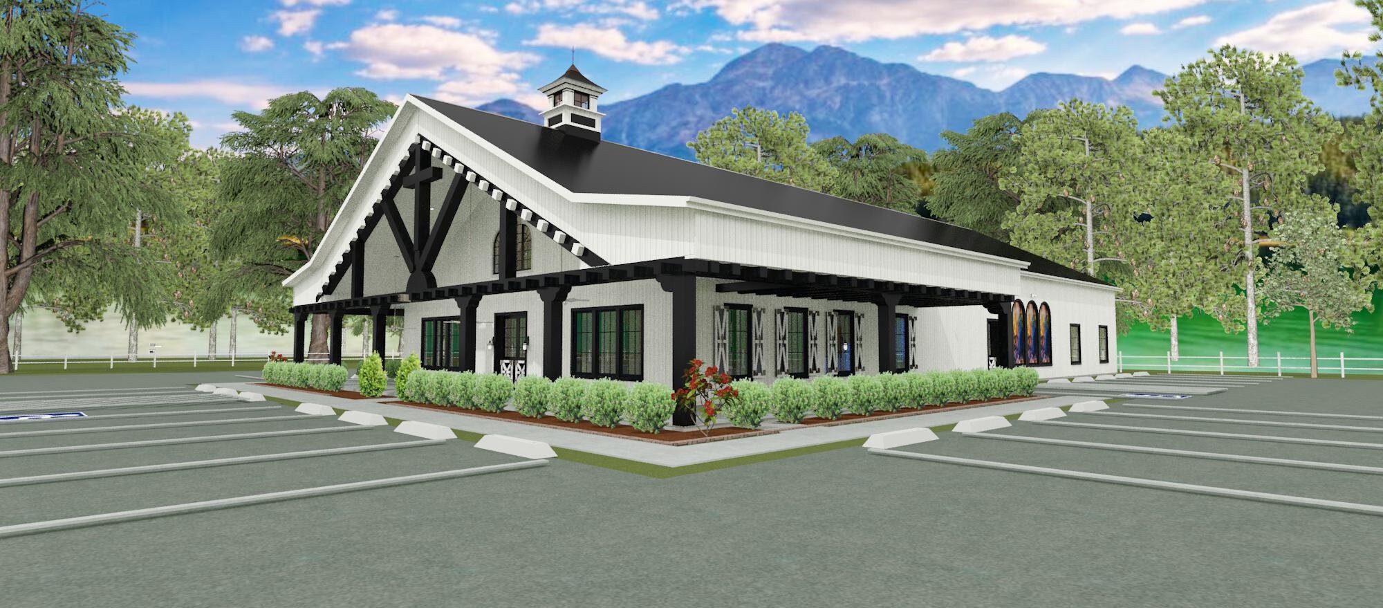 CHR 103, 1 Story Country Style Church-5,429 Sqft. - Etsy