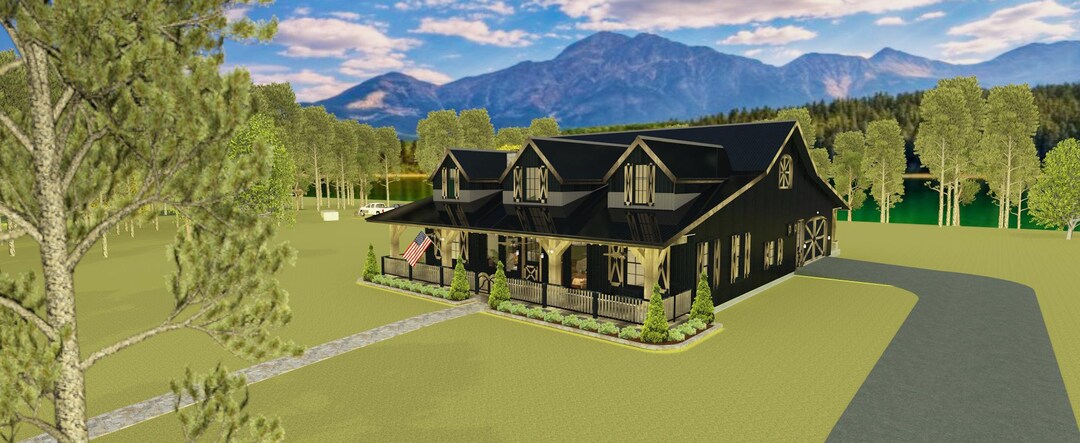CD 240-house Floor Plan-1,819 Sqft-3 Bedroom,2 Bath, 1 Story, Country ...