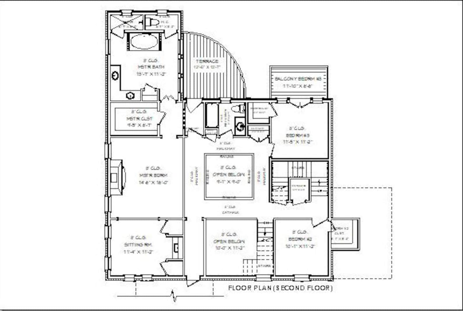 CD 233-house Floor Plan, 3 Story 4,332-4 Bedrooms, 3 Full & 2 Half ...