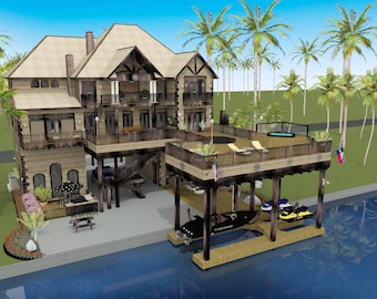 Cd301-house Floor Plan-3,396 Sqft, 4 Bedroom, 3.5 Bath, 1 Story ...