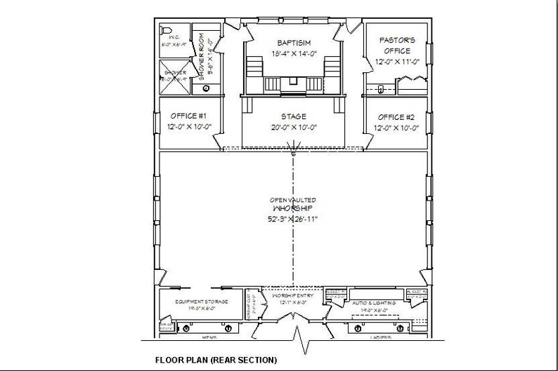 CHR 103, 1 Story Country Style Church-5,429 Sqft. - Etsy