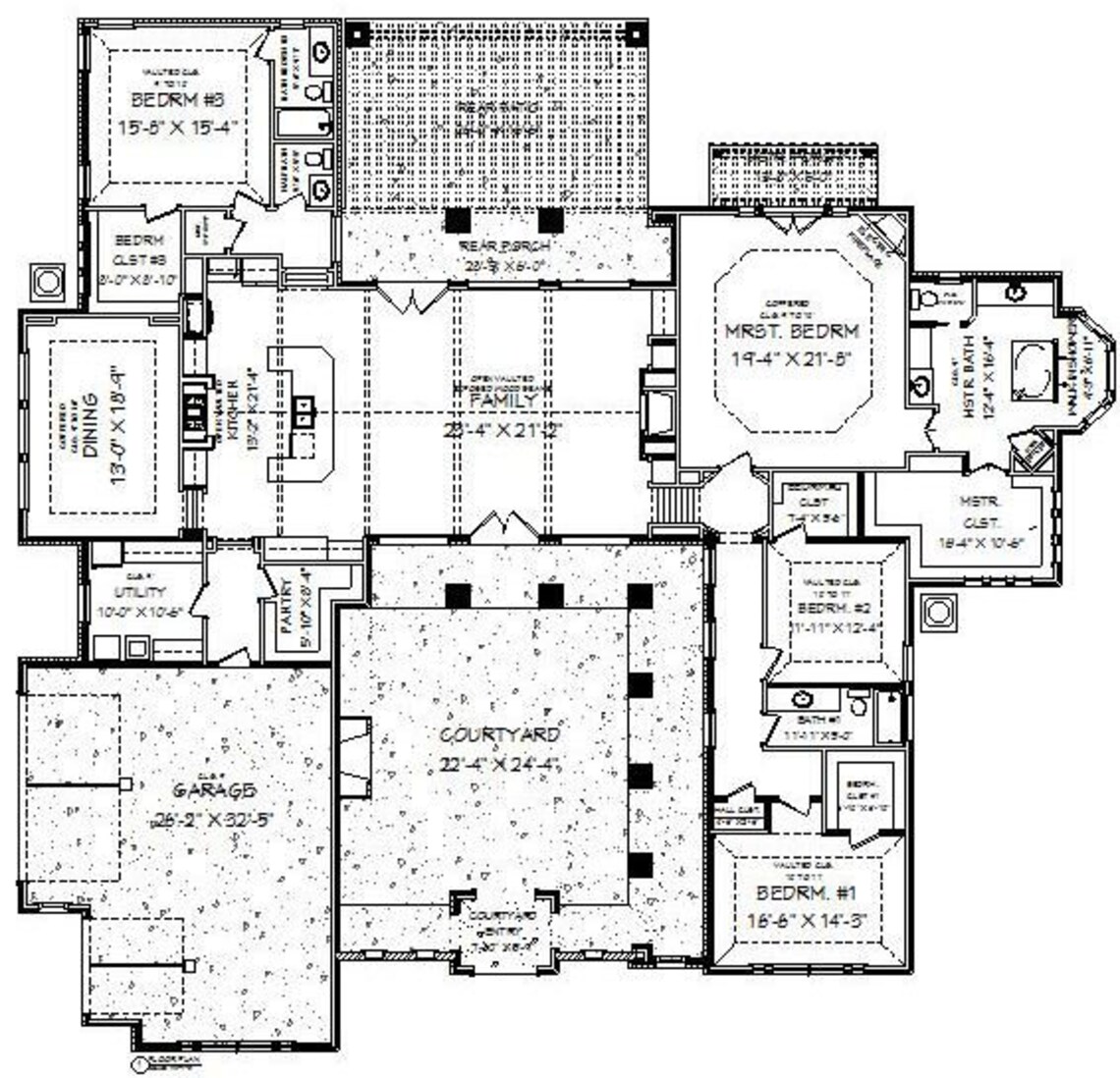 Cd301-house Floor Plan-3,396 Sqft, 4 Bedroom, 3.5 Bath, 1 Story ...