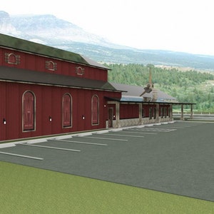 CHR-102-CHURCH PLAN-6,128 Sqft. 1 Story, Barn Style - Etsy