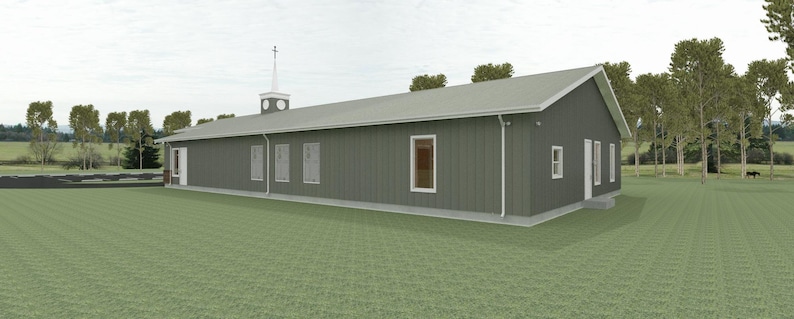 CHR 104, 1 Story Country Style Church-4,028 Sqft. - Etsy