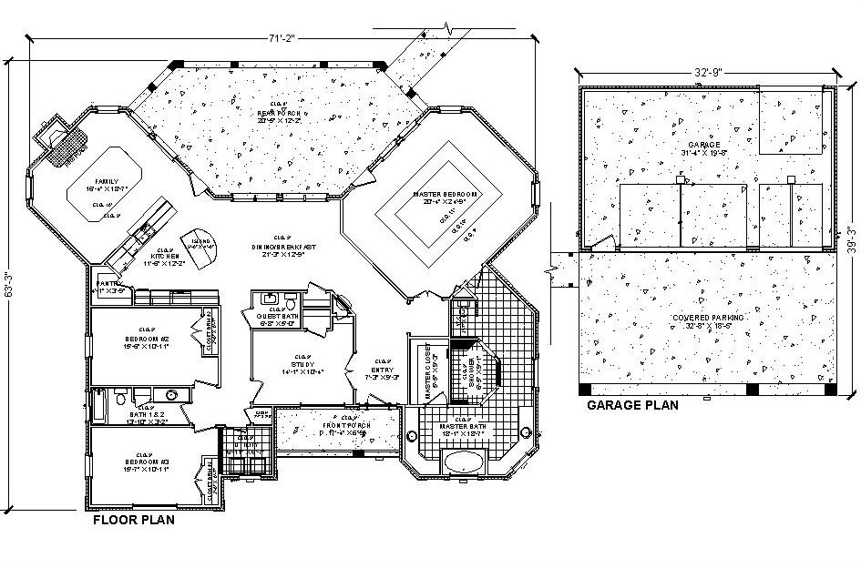 CD 226-house Floor Plan-2,699 Sqft-3 Bedroom, 2.5 Bath, 1 Story ...
