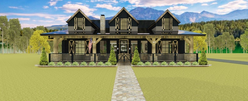 CD 240-house Floor Plan-1,819 Sqft-3 Bedroom,2 Bath, 1 Story, Country ...