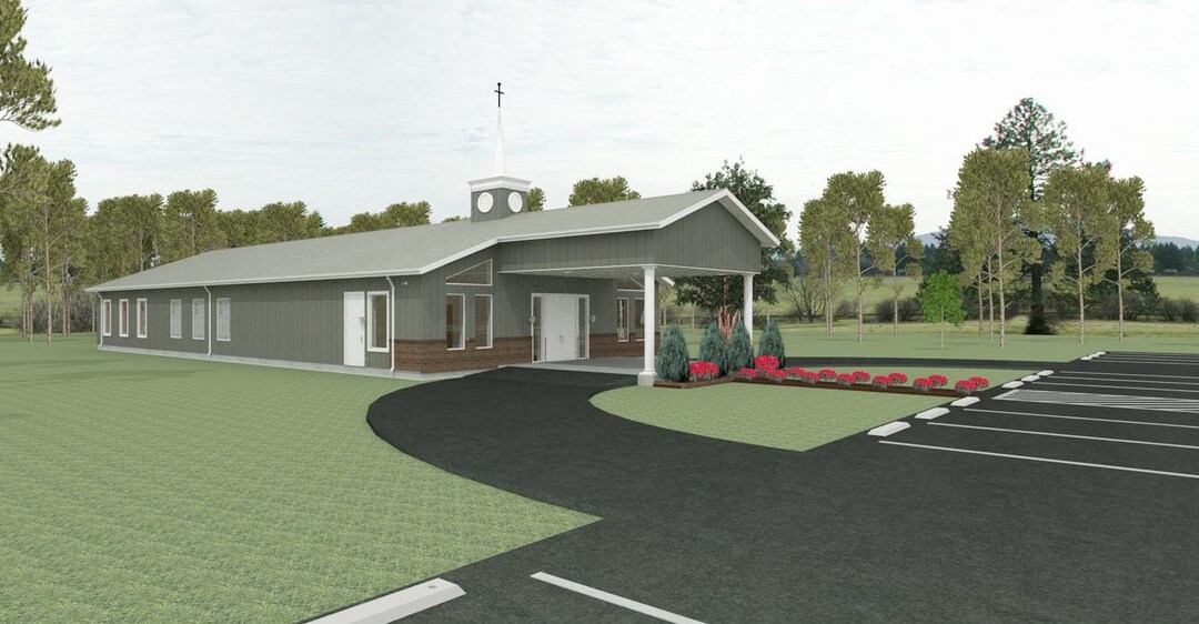 CHR 104, 1 Story Country Style Church-4,028 Sqft. - Etsy
