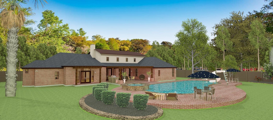 Cd301-house Floor Plan-3,396 Sqft, 4 Bedroom, 3.5 Bath, 1 Story ...