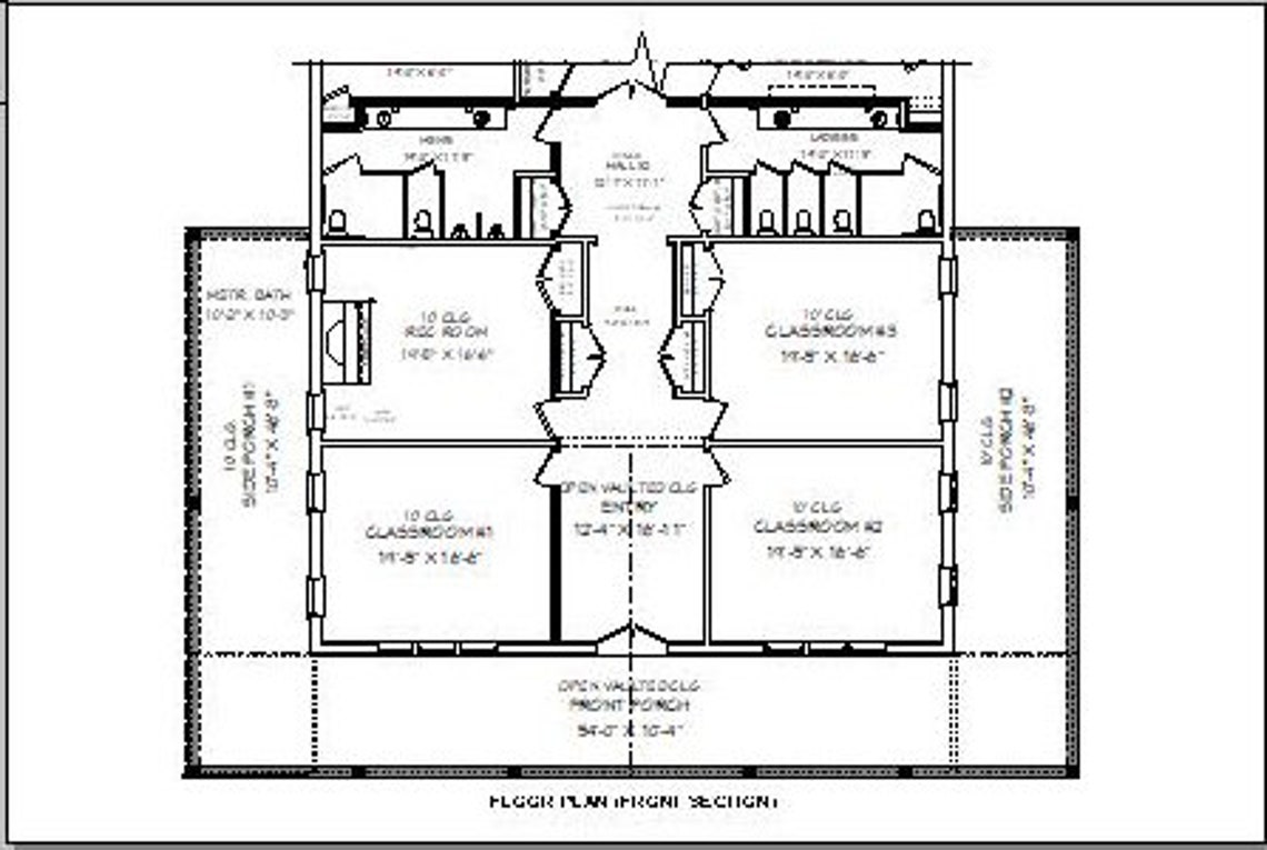 CHR 103, 1 Story Country Style Church-5,429 Sqft. - Etsy