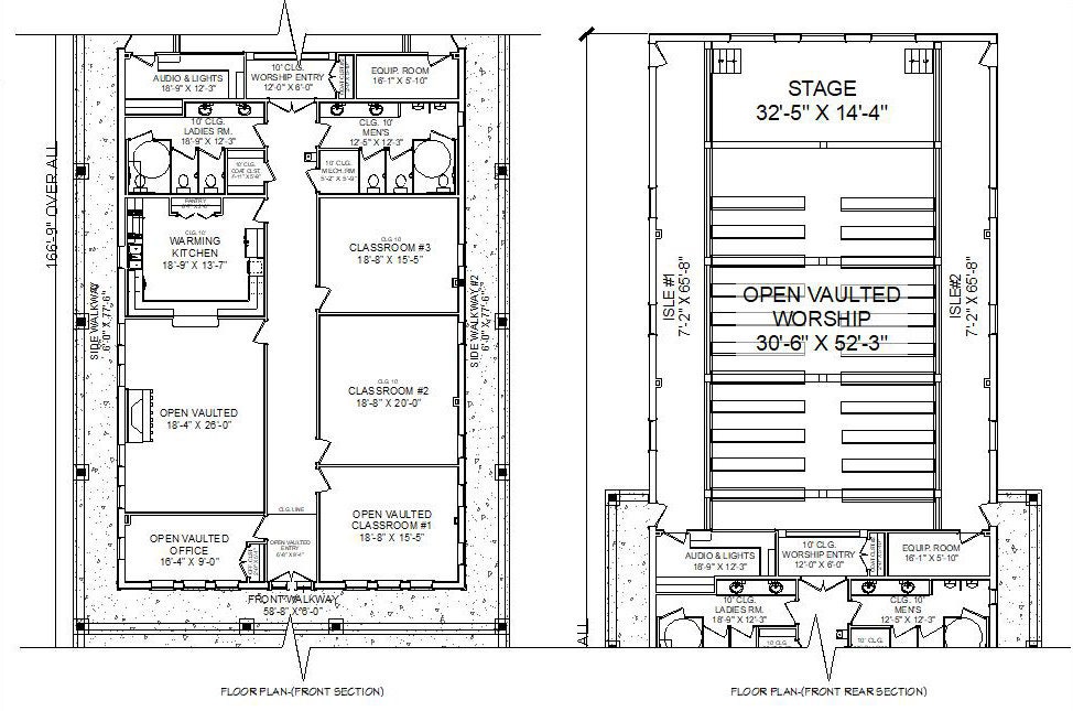 CHR-102-CHURCH PLAN-6,128 Sqft. 1 Story, Barn Style - Etsy