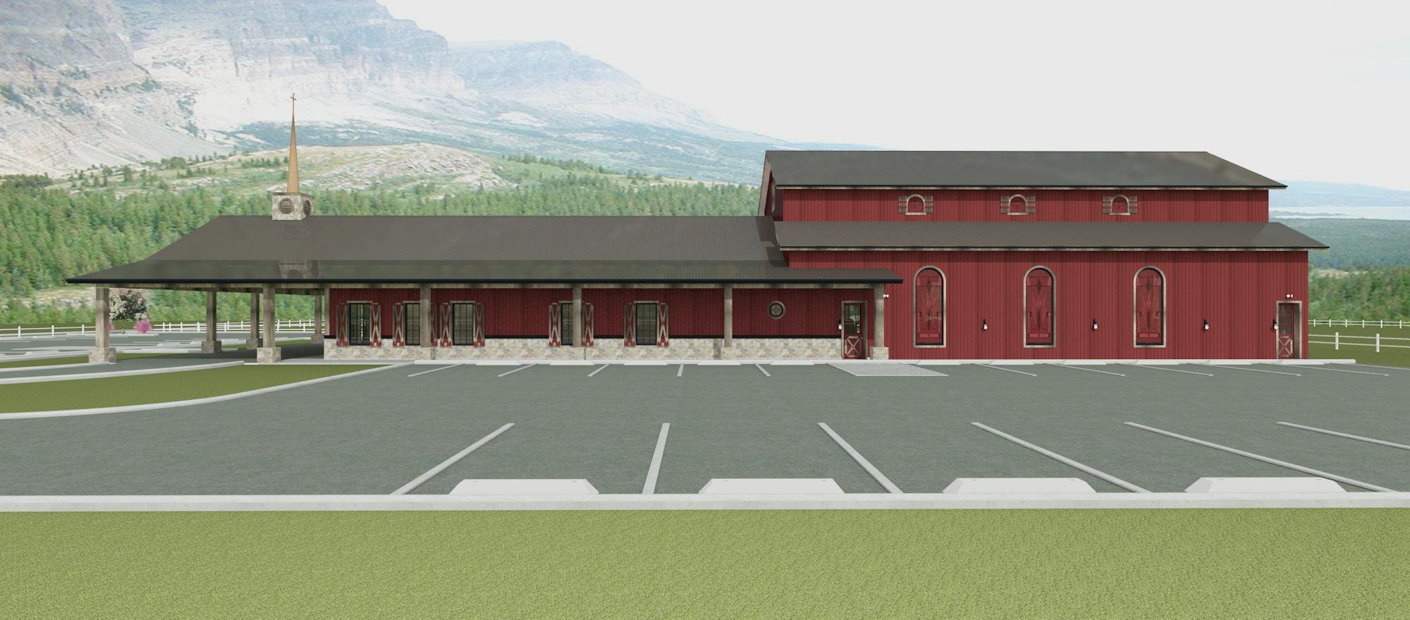 CHR-102-CHURCH PLAN-6,128 Sqft. 1 Story, Barn Style - Etsy