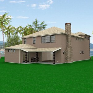 CD 208-house Floor Plan-3,535 Sqft-4 Bedroom, 4.5 Bath, 2 Story ...