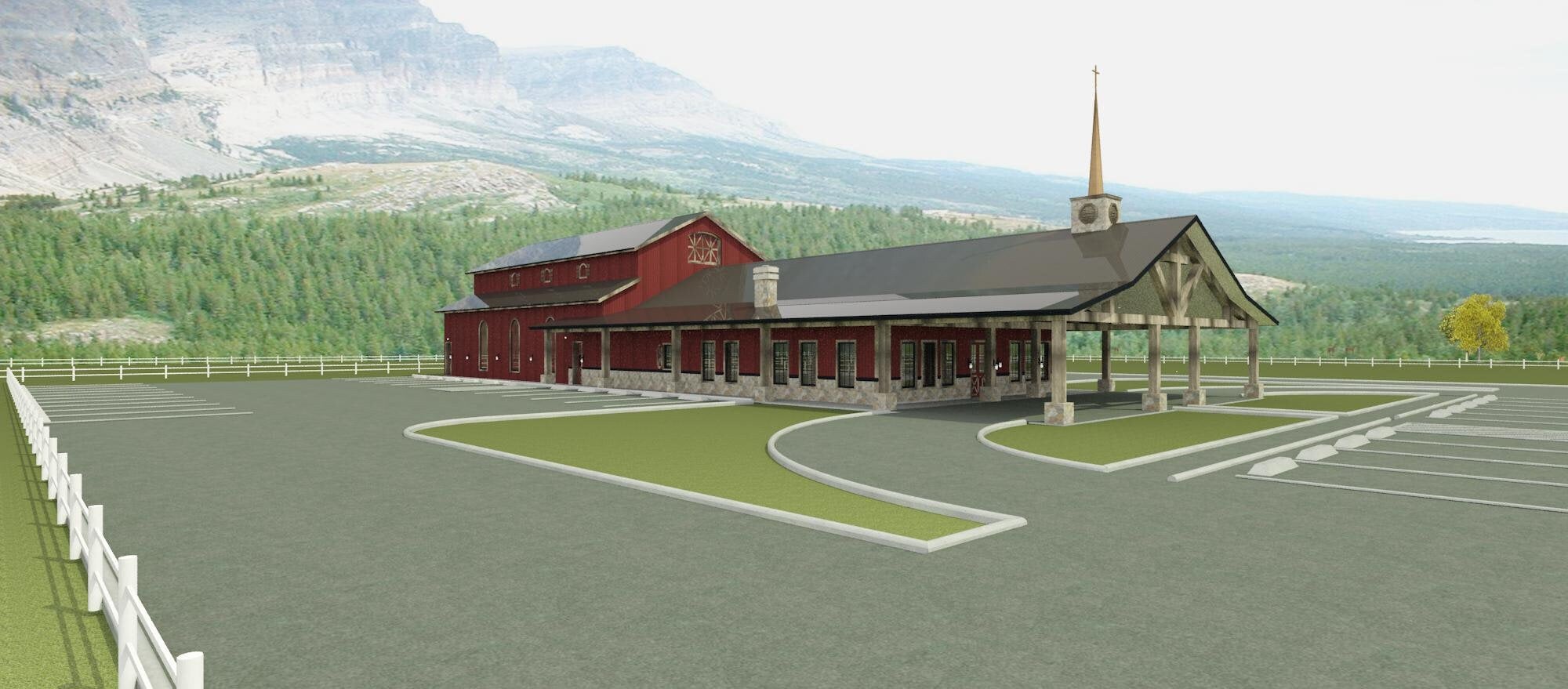 CHR-102-CHURCH PLAN-6,128 Sqft. 1 Story, Barn Style - Etsy