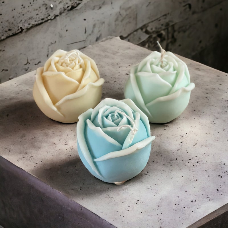 Rose Candle - Etsy