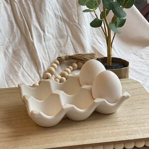 Egg Tray| Cement Egg Holder| Handmade Egg Fridge Tray - Etsy