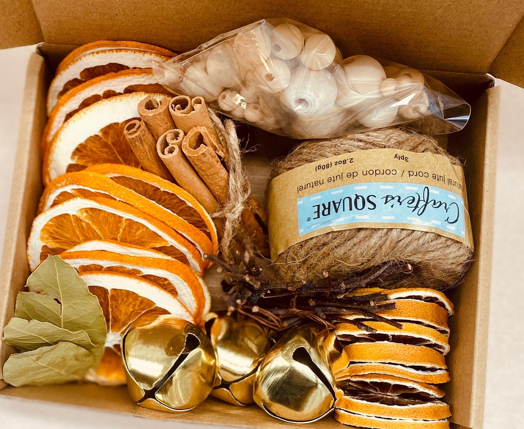 Orange Natural Crafting Kit 77 Pieces, Citrus Ornament/ Garland Set ...
