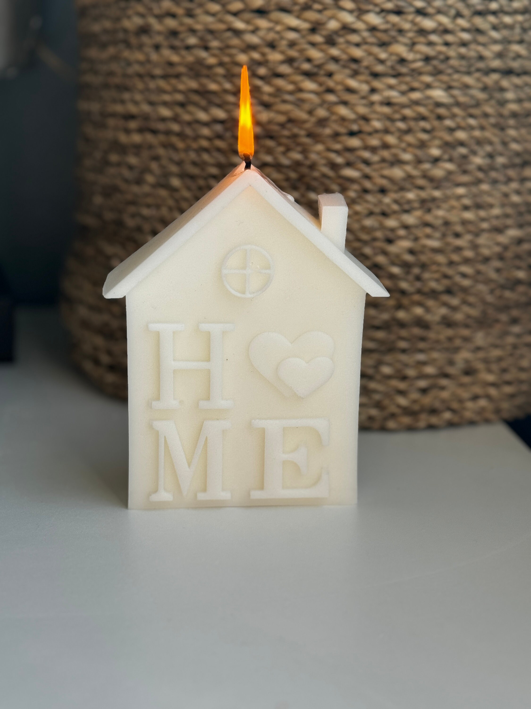 House Pillar Candle: Handmade Soy Wax Home Decor - Etsy