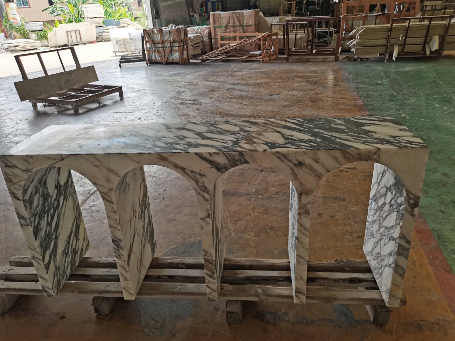 Custom Arabescato Marble Calcatta Viola Stone Console Table - Etsy ...