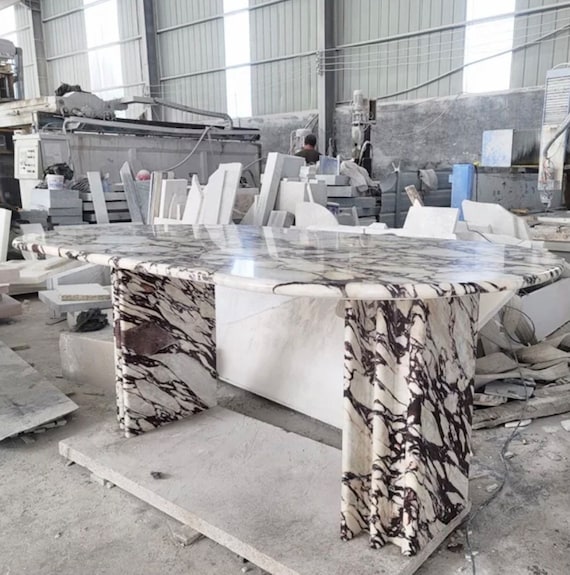 Marble Slab Dining Table