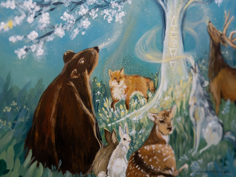 Tree of Life Alchemy Elements Fine Art Print From Original - Etsy