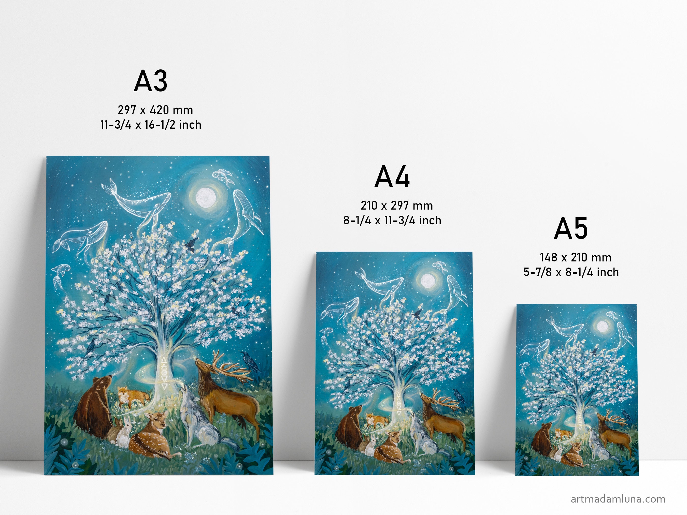 Tree of Life Alchemy Elements Fine Art Print From Original | Etsy