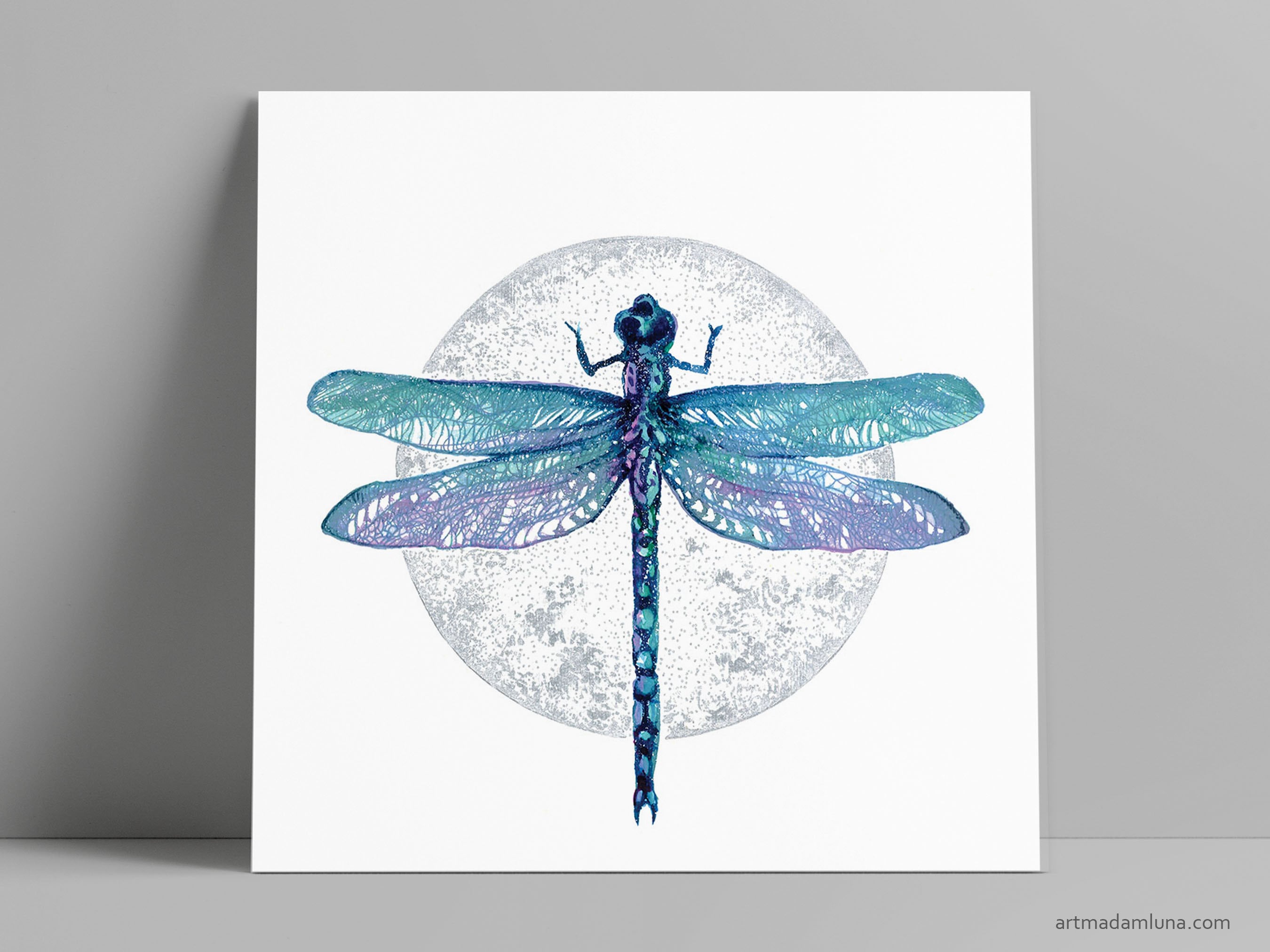 Dragonfly Totem Animal Boho Wall Art Fine Art Print from | Etsy