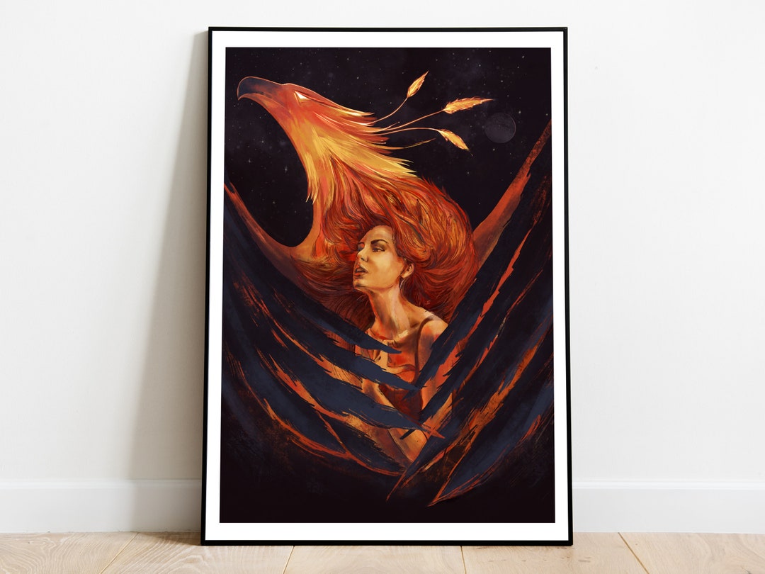 Phoenix - Fine Art Print, Spiritual Wall Art, Witchy Home Decor ...