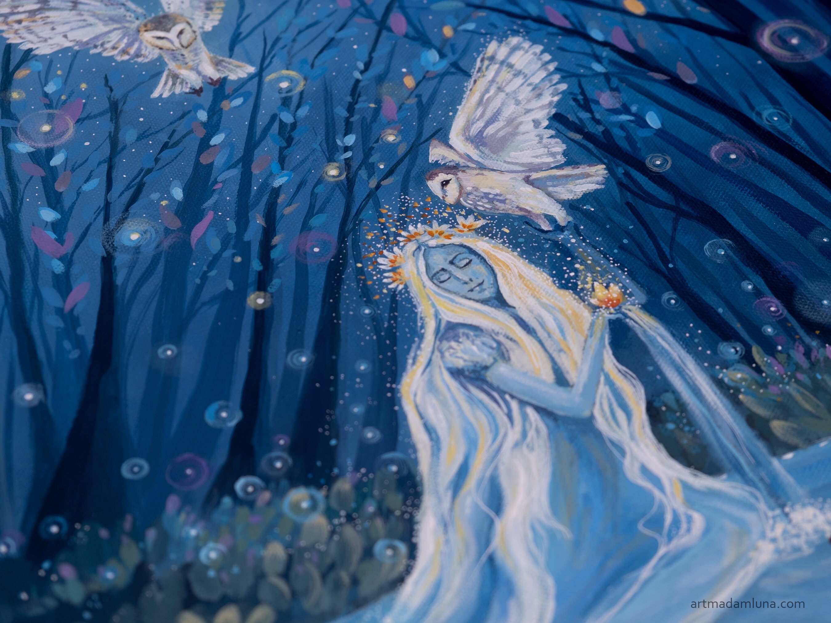 Aquarius Fine Art Print From Original Painting Spiritual - Etsy