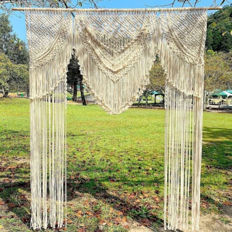 XXL / Large Macramé Wedding Woven Decoration Arch Backdrop - Etsy