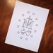 Marian Cross Line Drawing Print | Catholic Art | Hand Drawn | Digital ...