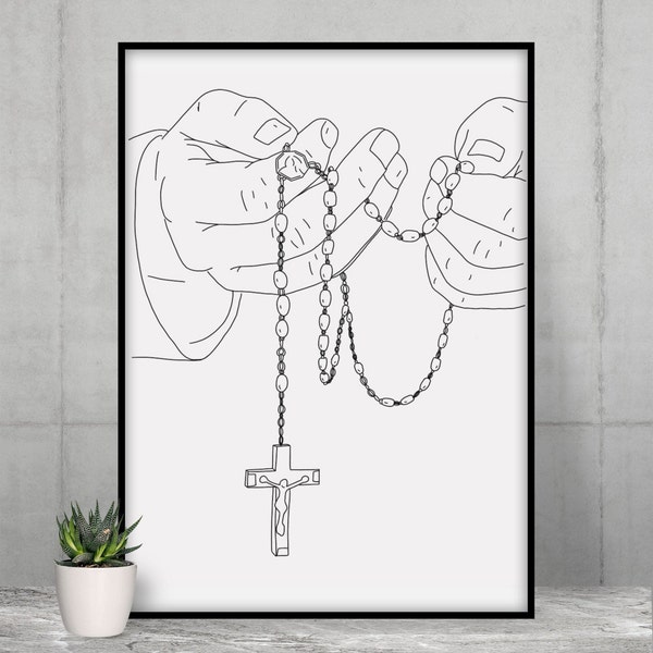 Catholic Line Art - Etsy